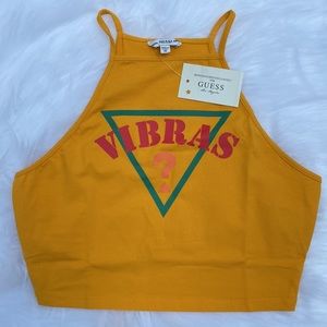 Guess | Tops | New Guess X J Balvin Vibras Cropped Tank Top | Poshmark